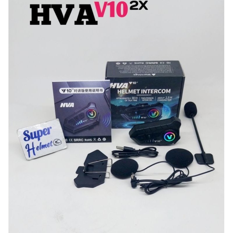Jual INTERCOM HVA V102X type-C IPX6WATERPROOF call,music,bluetooth ...