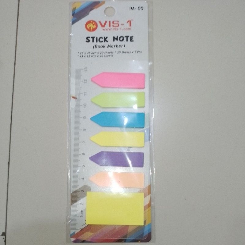 Jual Penanda Buku Sticky Note VIS-1 IM-05 ( Pcs ) [ Original ] | Shopee ...
