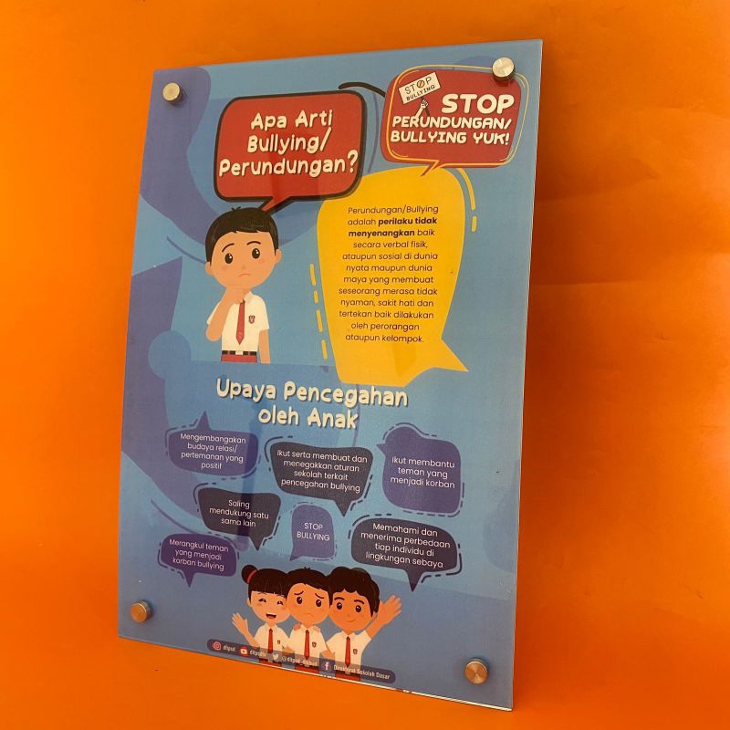 Jual Poster Akrilik Apa Arti Bullying - Poster Stop Bullying/perundungan - Upaya pencegahan ...