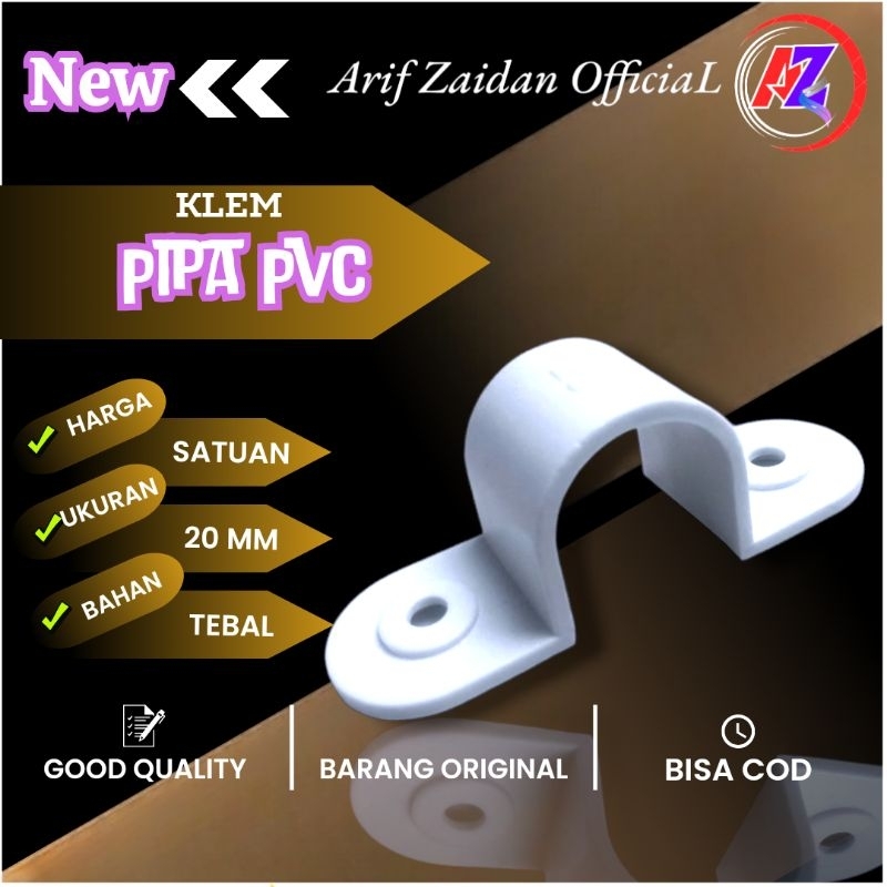 Jual Klem Pipa PVC Conduit Listrik Putih 20mm PREMIUM | Shopee Indonesia