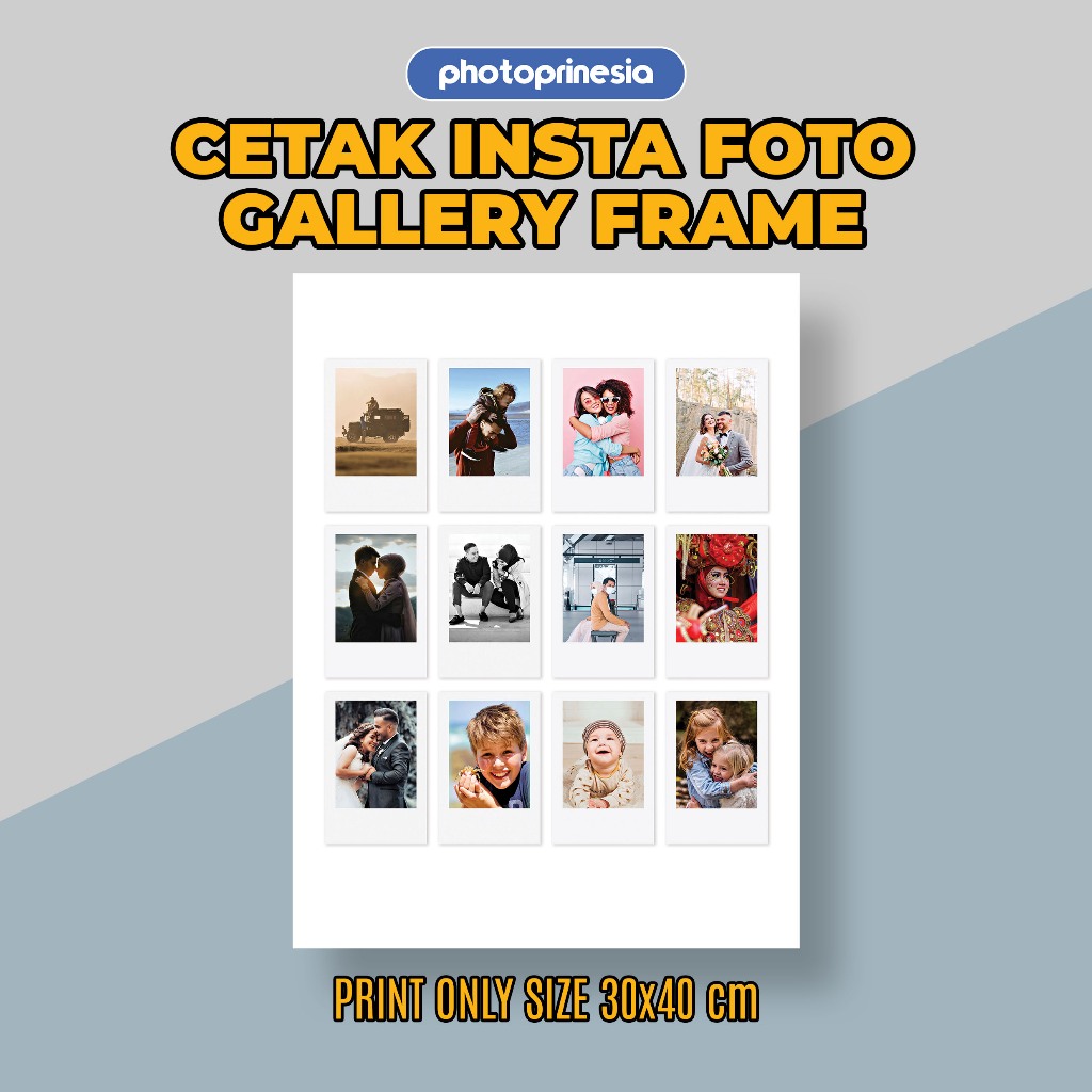 Jual PHOTOPRINESIA - Cetak Insta Foto Gallery Frame 30x40 (Print Only ...