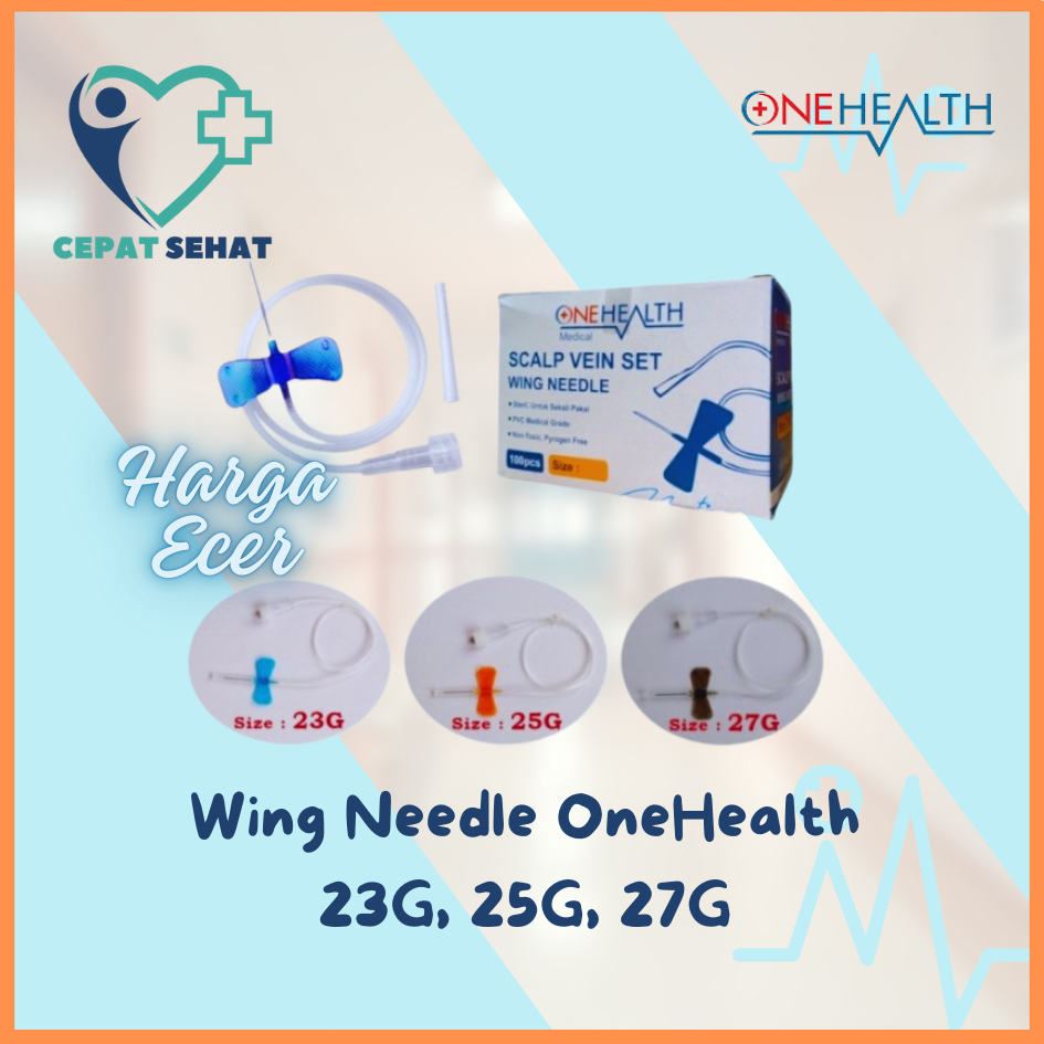 Jual Onemed Wing needle onehelath 23G 25G 27G harga per pcs | Shopee Indonesia