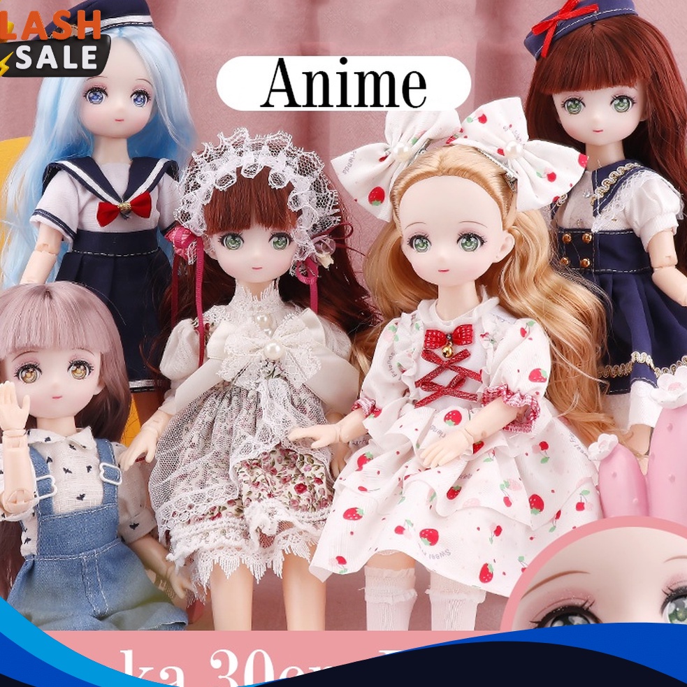 Jual BONUS MENARIK SeriAM Mainan Anak Boneka Anime Yuna Bjd Doll Cute ...