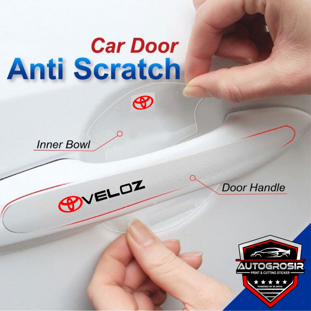 Jual Sticker stiker bening transparan pelindung outer handle mobil ...