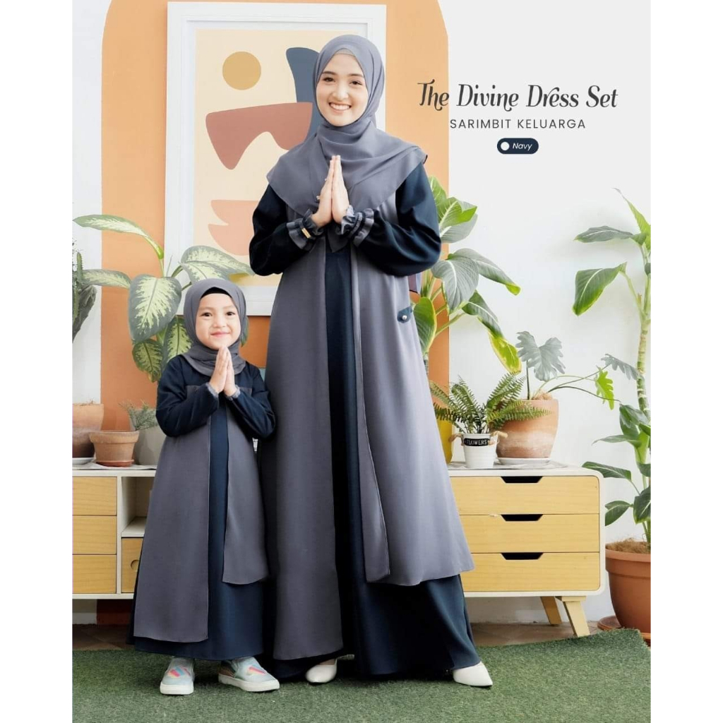 Jual Gamis Couple Ibu Dan Anak Perempuan Set Hijab / Baju Muslim ...