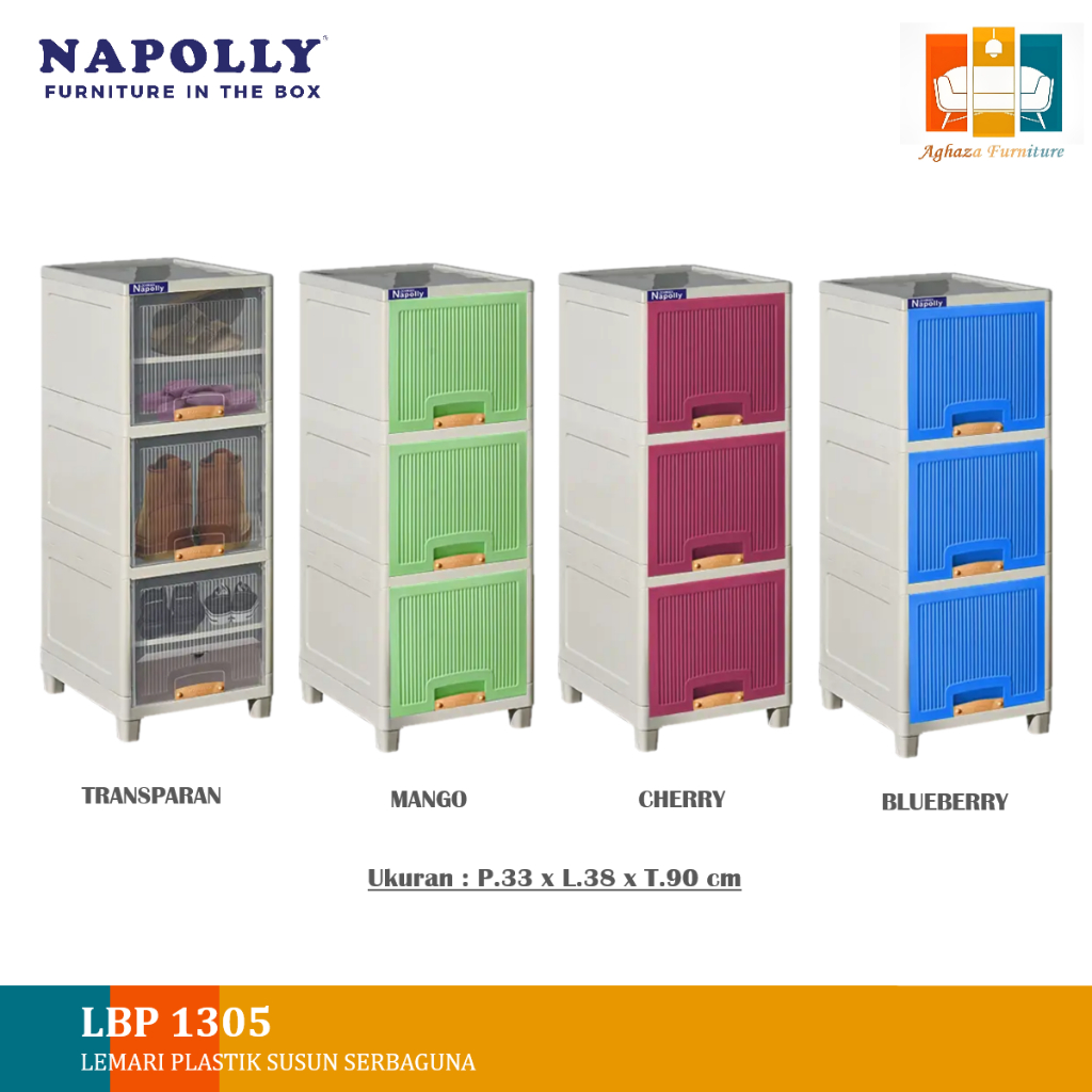 Jual Lemari Plastik Napolly Locker Box Tower 1 Baris Lemari Plastik ...