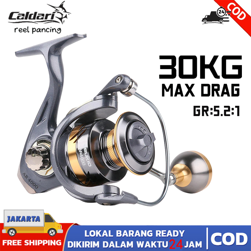Jual REEL PANCING METAL AR 2000 3000 4000 6000 7000 13BB+1BB MAX DRAG ...