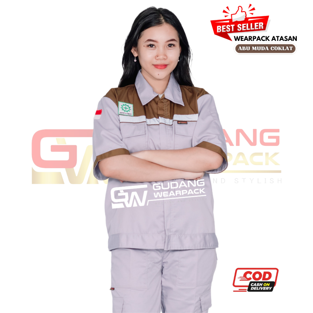 Jual WEARPACK ATASAN Gudang Wearpack - Baju Kerja Proyek lengan pendek ...