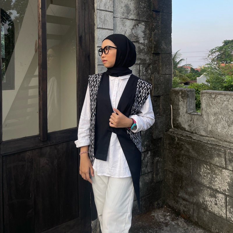 Jual OUTER JAPARA SERIES BATIK ASIMETRIKAL, VEST BATIK FORMAL CASUAL ...