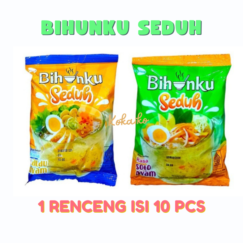 Jual Bihunku Seduh Renceng - Bihun Gelas 24 gram 1 Renceng isi 10 pcs ...
