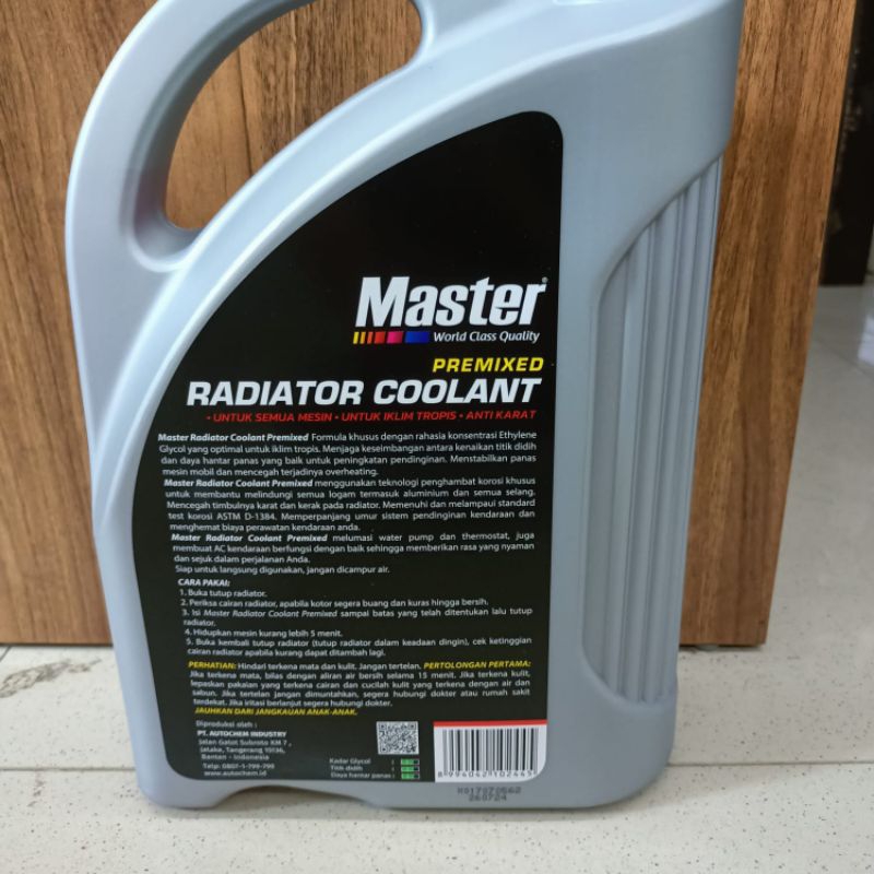 Jual Master radiator coolant premixed red 4L Air radiator | Shopee ...