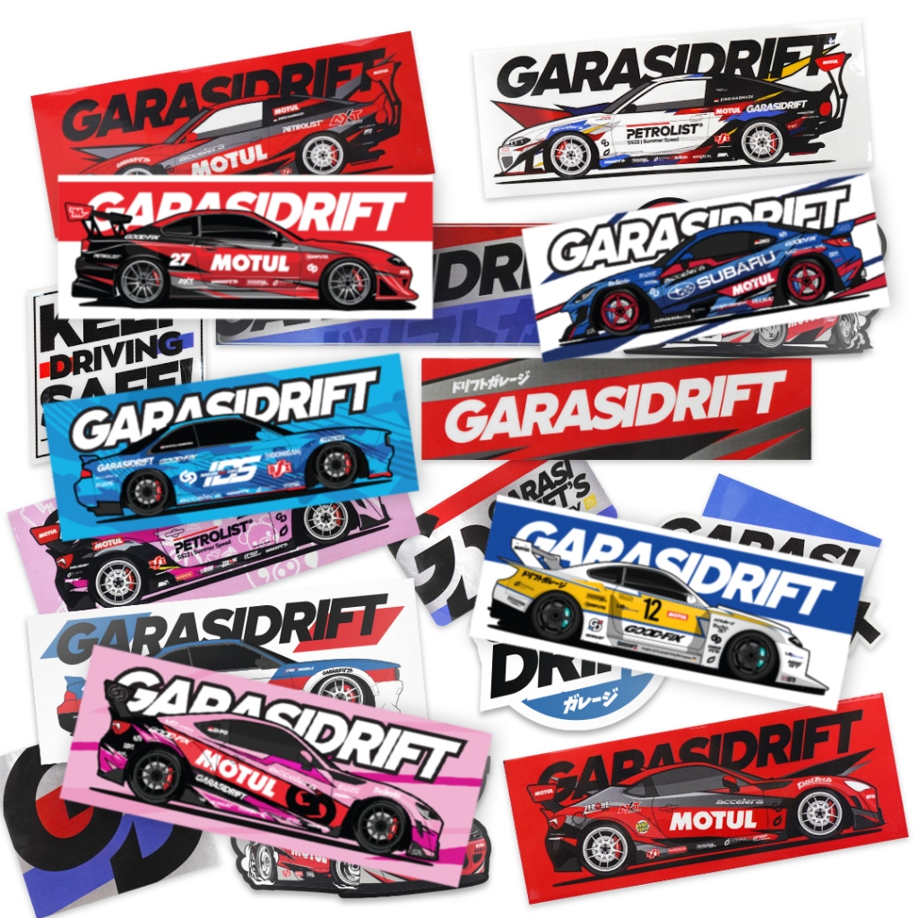 Jual Garasi Drift Stickers | Garasi Drift Merchandise | Shopee Indonesia