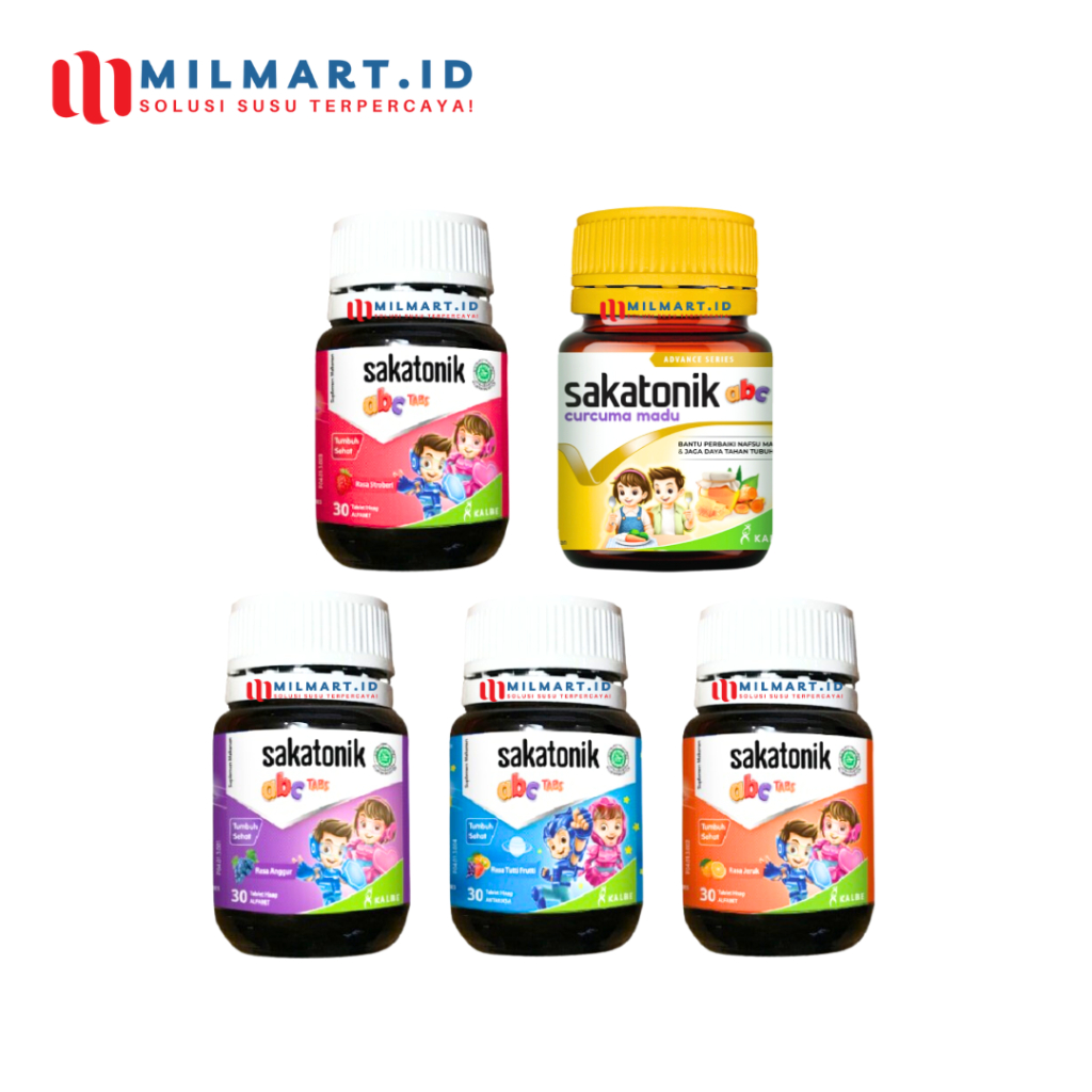 Jual SAKATONIK ABC VITAMIN ANAK 30 TABLETS MULTIVITAMIN JERUK/MADU ...