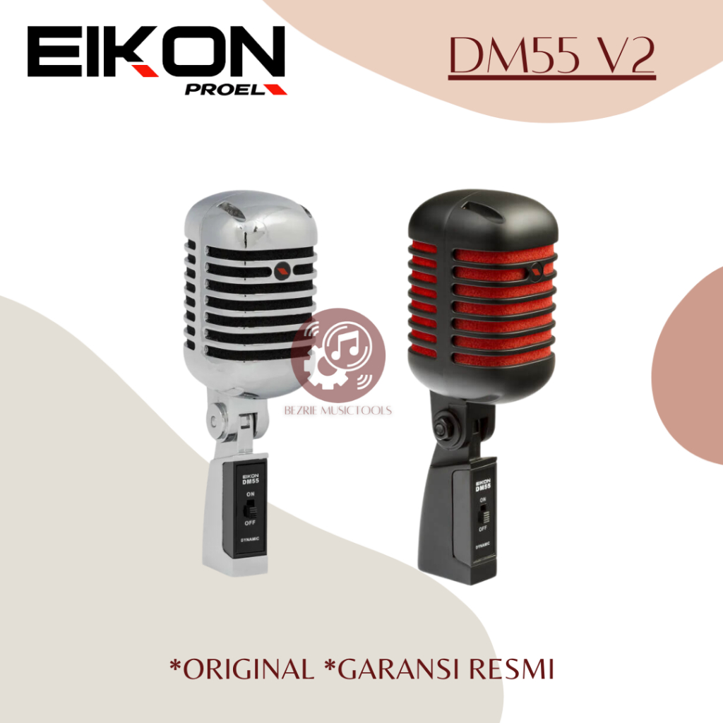 Jual Proel Eikon DM55V2 Profesional Dynamic Vintage Microphone Original DM 55 V2 | Shopee Indonesia