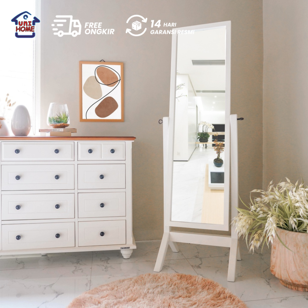 Jual Uni Home - Standing Mirror | Cermin Full Body Kayu MR 120 - Free ...