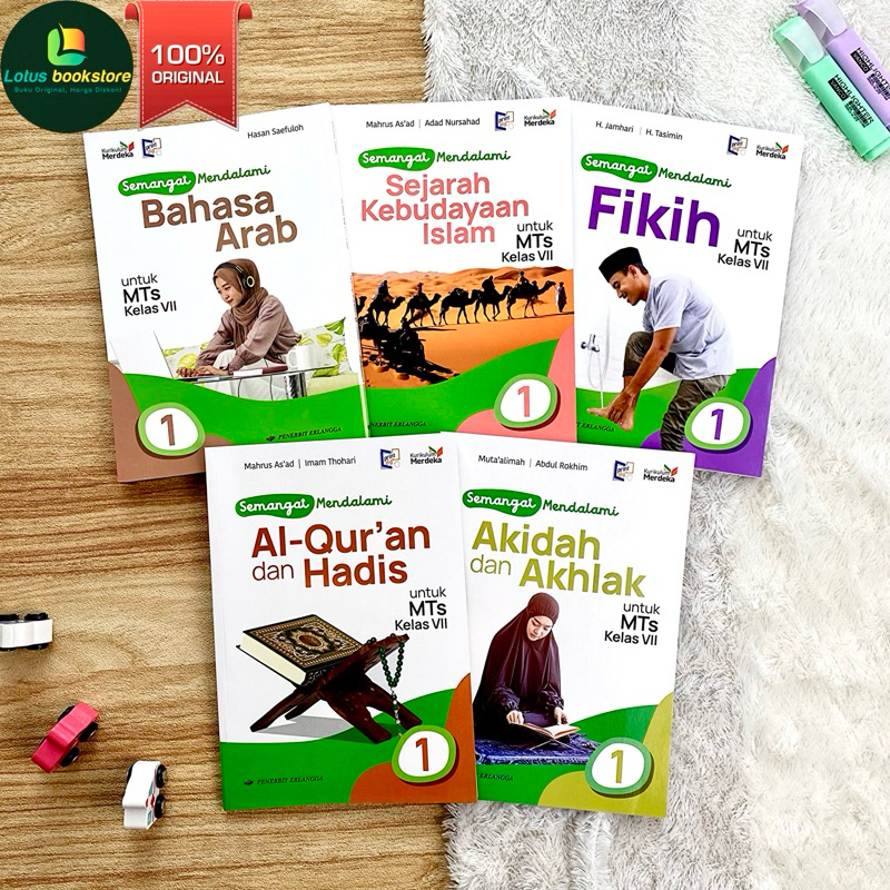 Jual Seri Semangat Mendalami MTs Kelas 7 - Bahasa Arab/Akidah Akhlak/Fikih/Quran Hadits/SKI ...