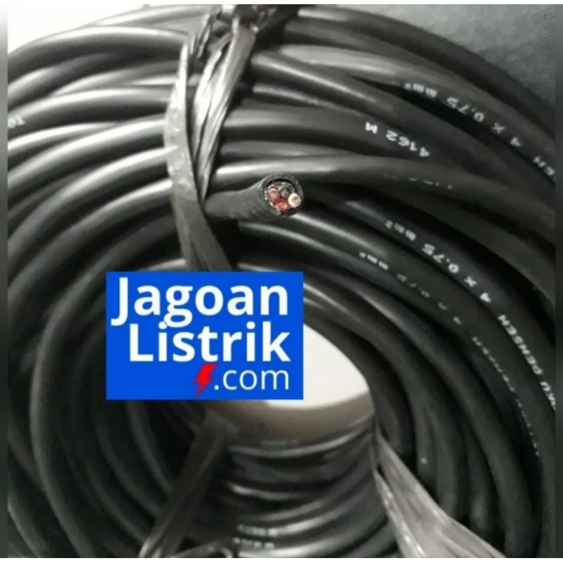 Jual Kabel Screen 4x0.75mm Hitam Toyokundensen LIYCY 4x0.75 mm2 Ecer ...