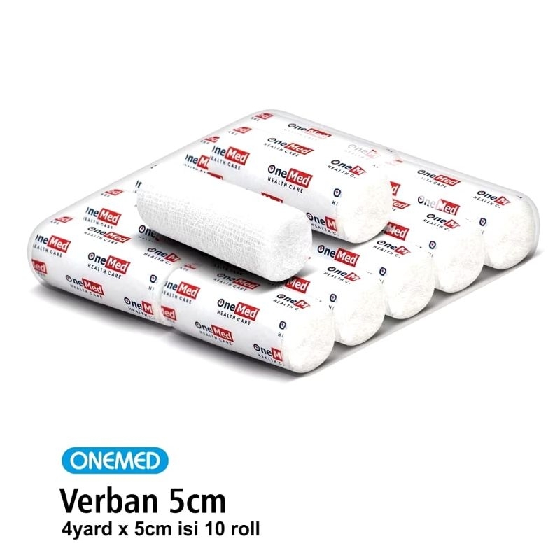 Jual Kasa Verban Onemed 4yard x 5cm pak isi 10 roll / Kasa Perban Luka ...