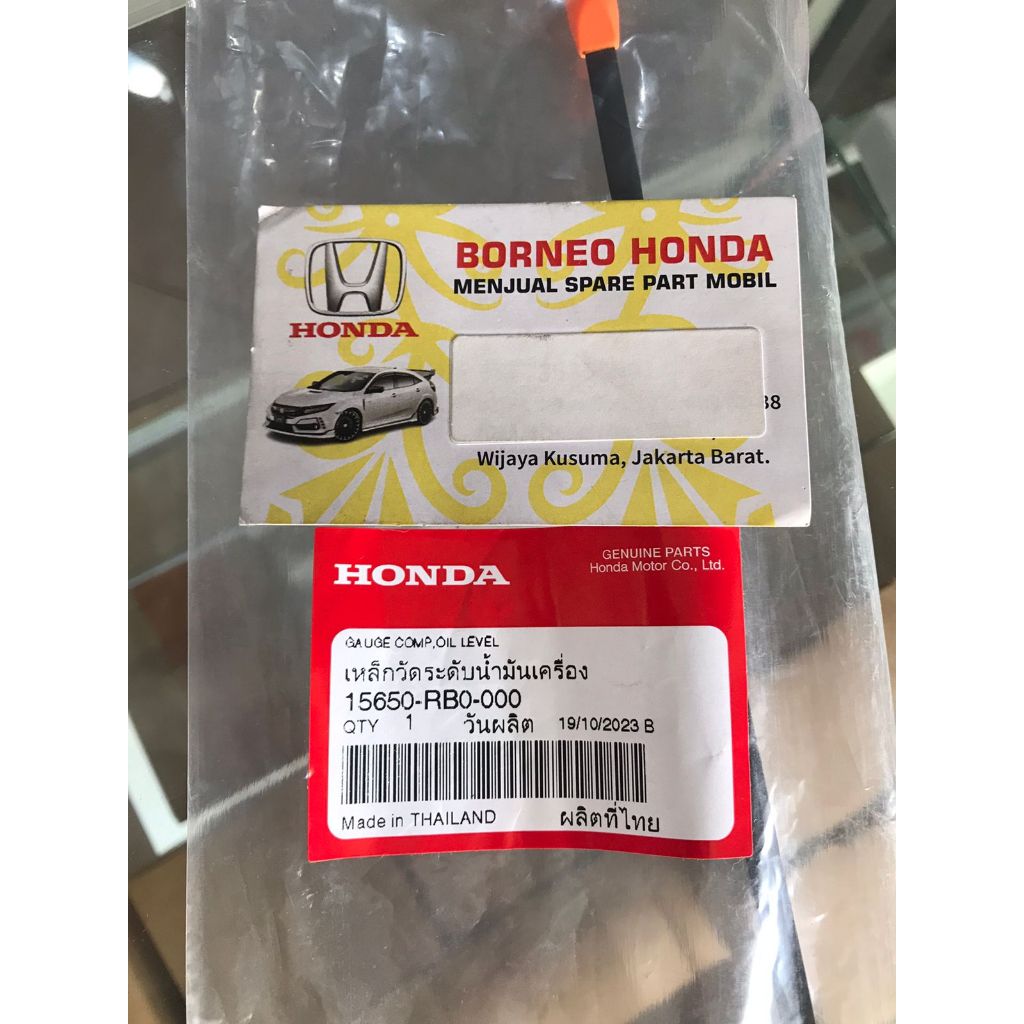 Jual STICK DIPSTIK COLOKAN OLI MESIN BRIO SATYA 2015 - 2024 HONDA 15650 ...