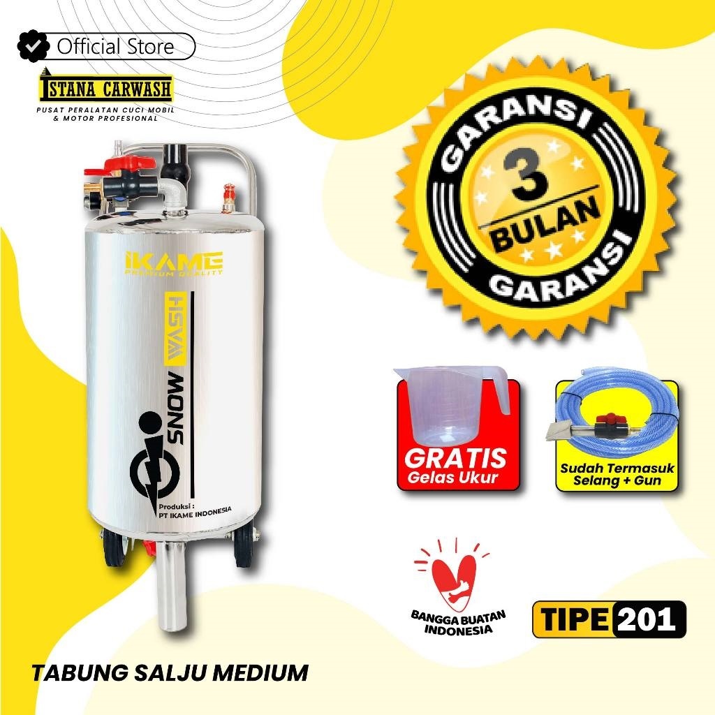 Jual Tabung Salju Medium Tabung Snow Wash 17 Liter Ikame Stainless Cuci ...