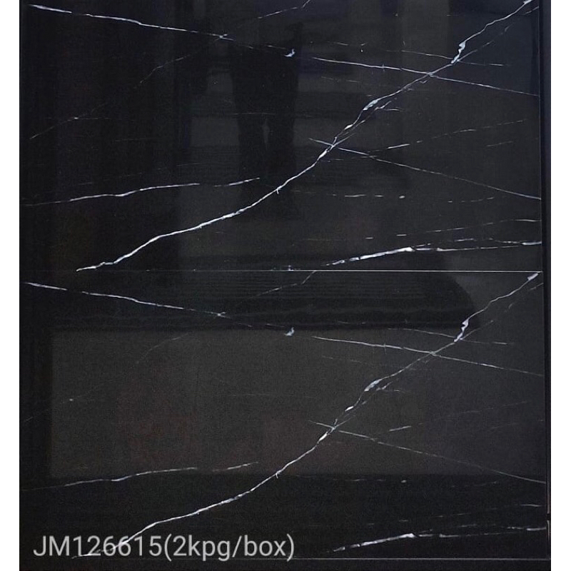 Jual Granit Milano Hitam Petir Putih JM126615 Ukuran 60x120 cm | Shopee ...
