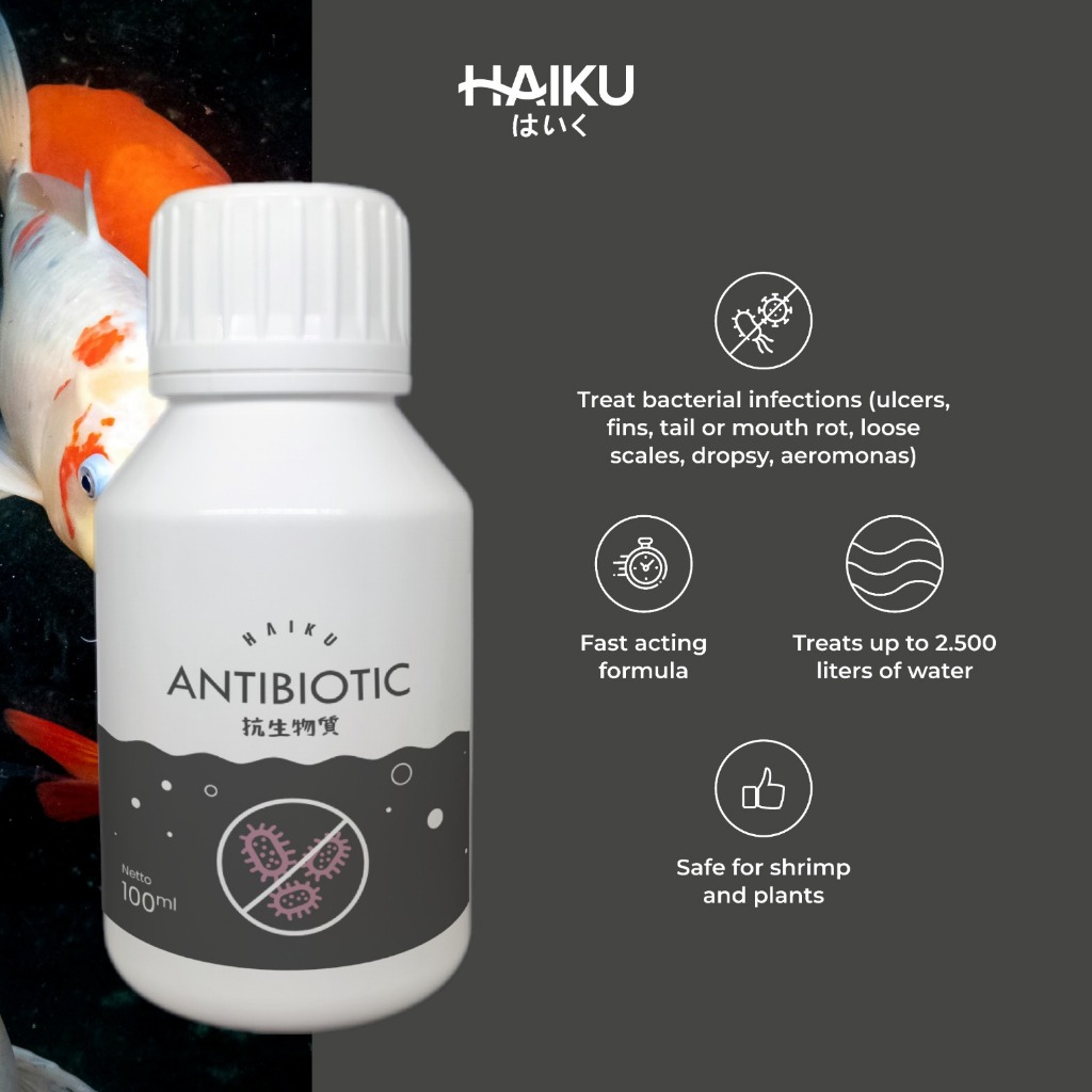 Jual Haiku Antibiotic - Obat Dropsy White Spot Aeromonas Ikan - 1 Liter ...
