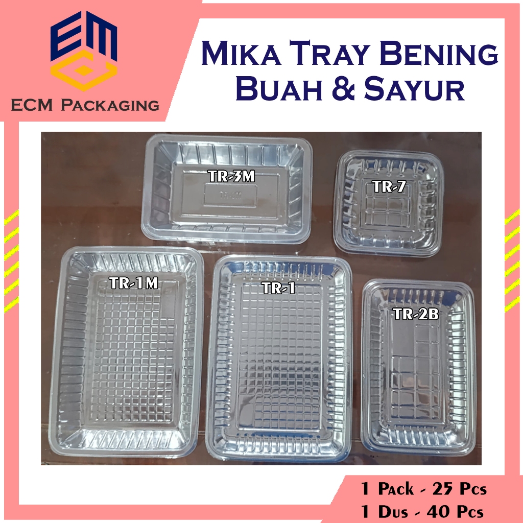 Jual MIKA TRAY BENING TR1 | MIKA TRAY PLASTIK BUAH 25PCS | MIKA TRAY ...