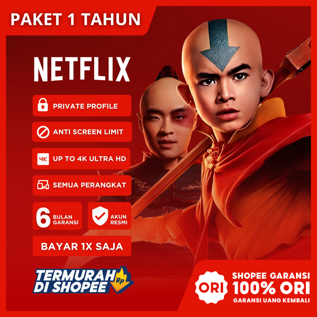 Jual NETFLIX PREMIUM 1 TAHUN BEST SELLER GARANSI FULL 100% | Shopee Indonesia