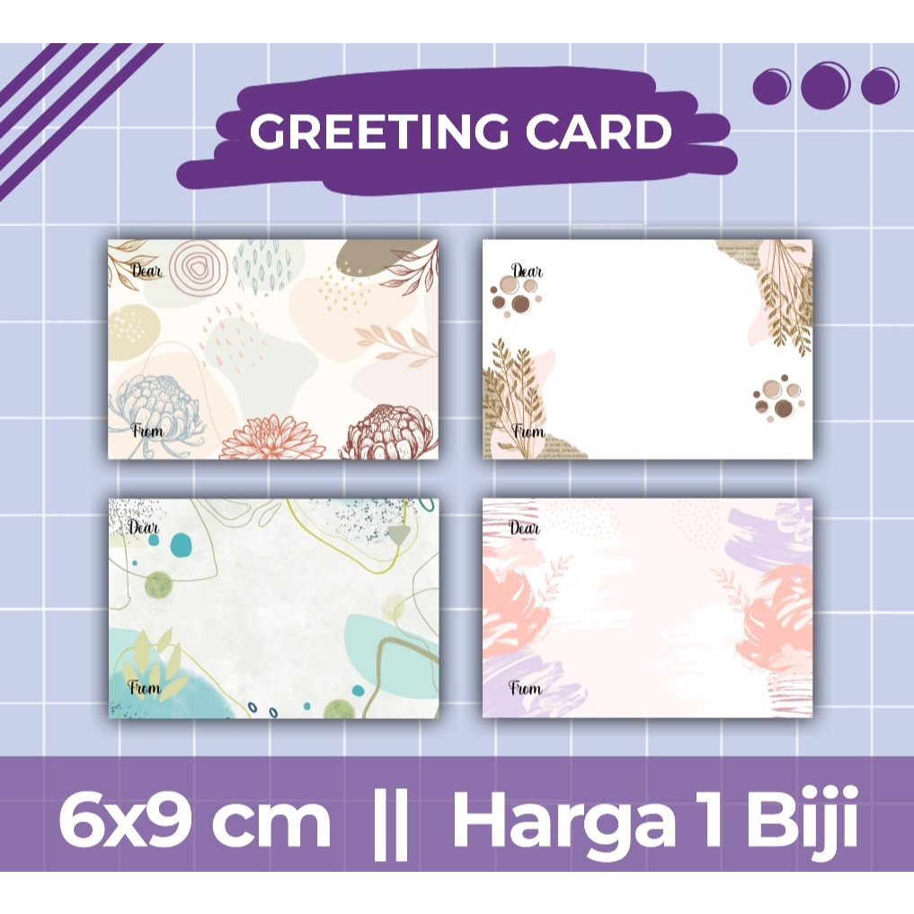 Jual kartu ucapan | Blank Card | Greeting Card Kado Gift Card [ FREE ...