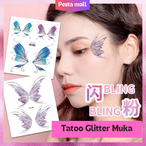 Jual Tato glitter kupu-kupu cewek dewasa | Shopee Indonesia