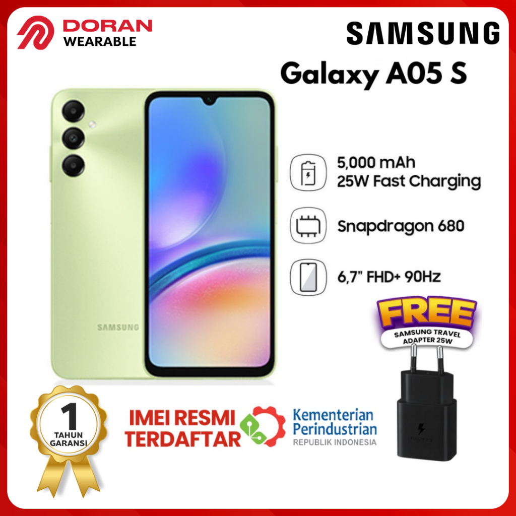 Jual Samsung Galaxy A05 S 6/128GB 13MP 6,7" 90hz Pixel - Garansi Resmi ...