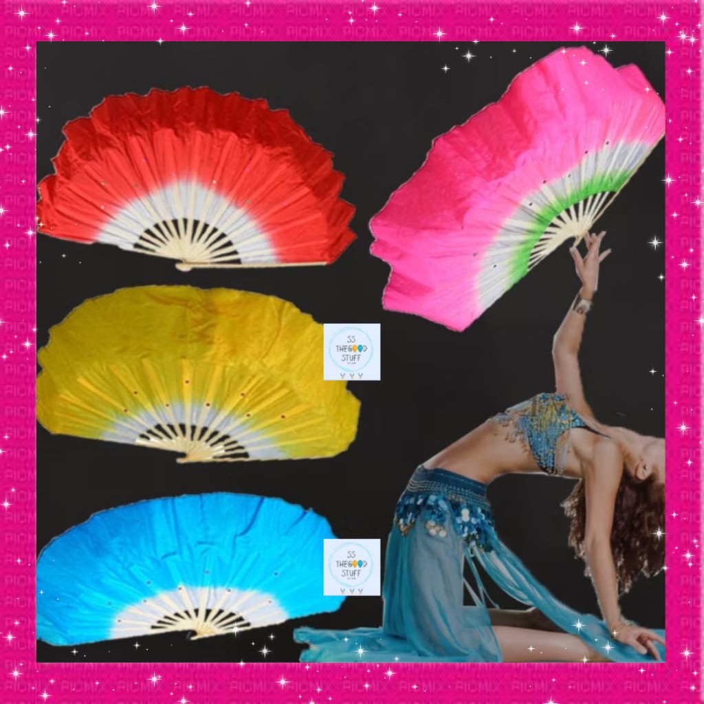 Jual Kipas Menari Sutra Warna Warni Untuk Tari Perut Kipas Rumbai Kipas ...