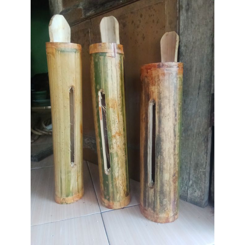 Jual kentongan bambu alat tradisional untuk membangunkan sahur | Shopee Indonesia
