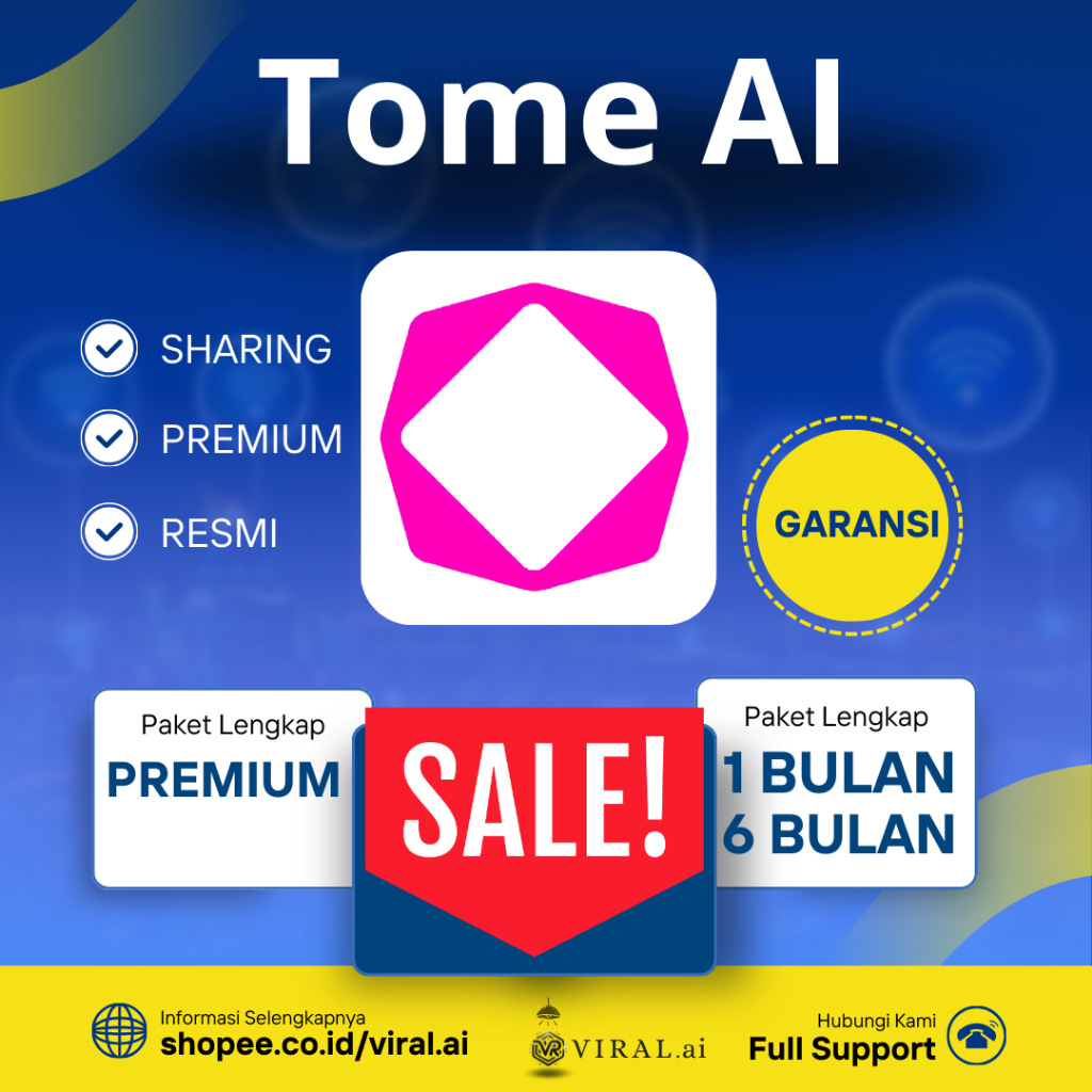 Jual Tome AI - Tingkatkan Nilai Presentasimu Dengan AI | Shopee Indonesia