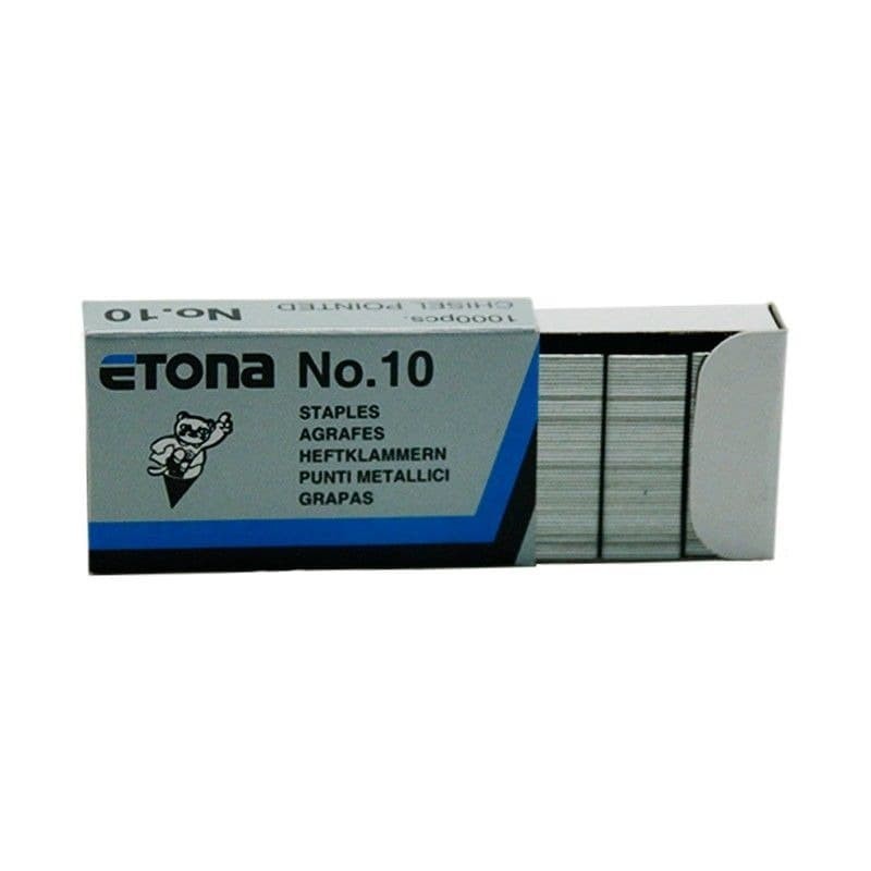 Jual Isi Staples Etona No 10 Original Per Kotak Kecil / Refill Isi ...