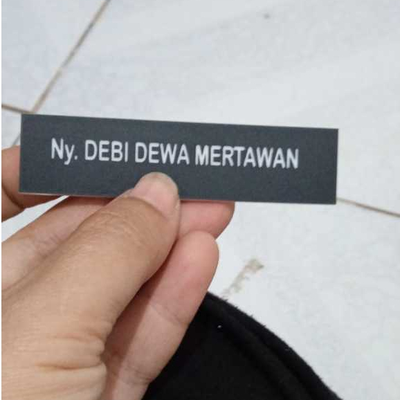 Jual NAME TAG GRAVIR DOFF MURAH ,NAME TAG PERSIT TNI,PNS,ASN,KASAT ...