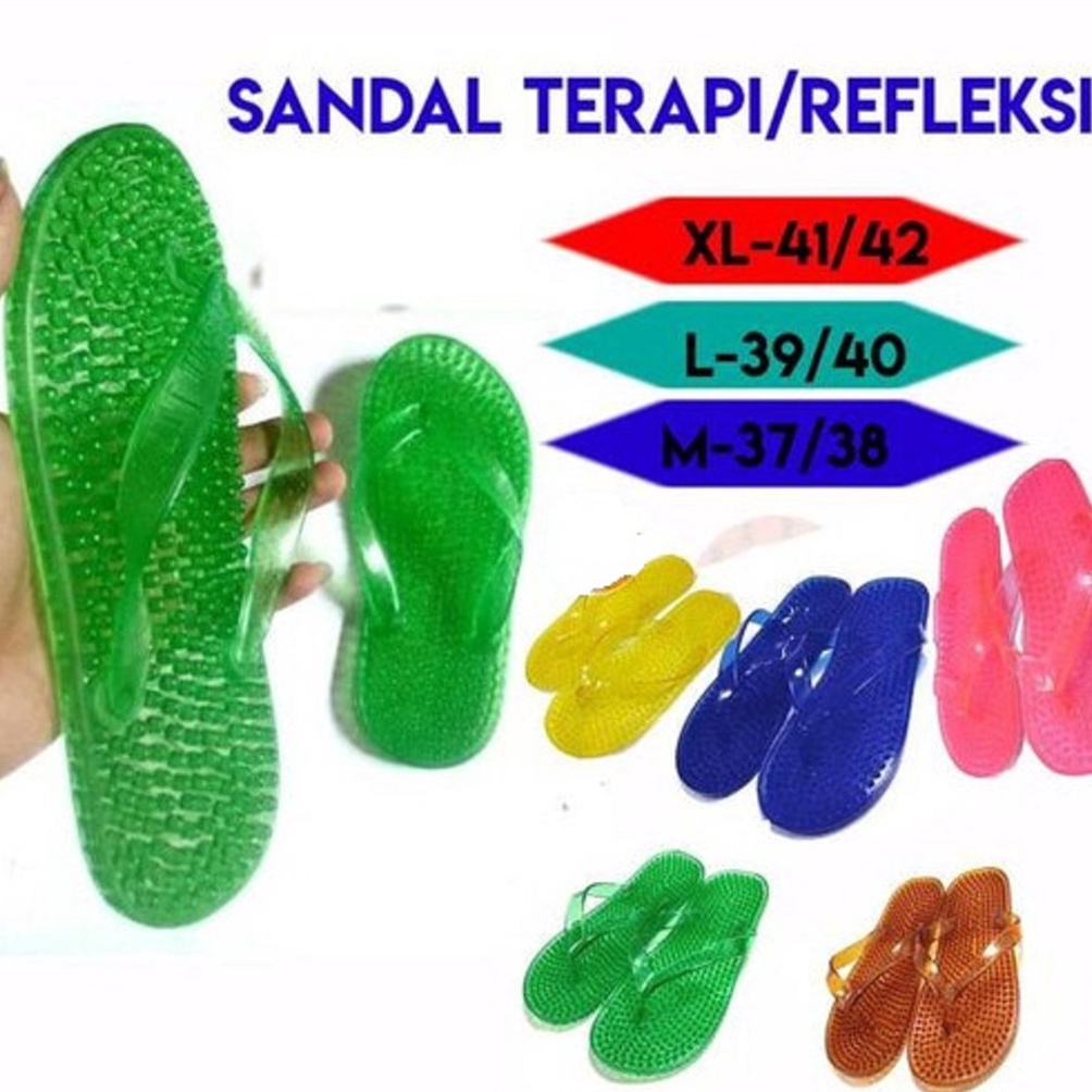 Jual Ready Now Sandal Pijat Refleksi Akupuntur Terapi kaki duri kecil ...