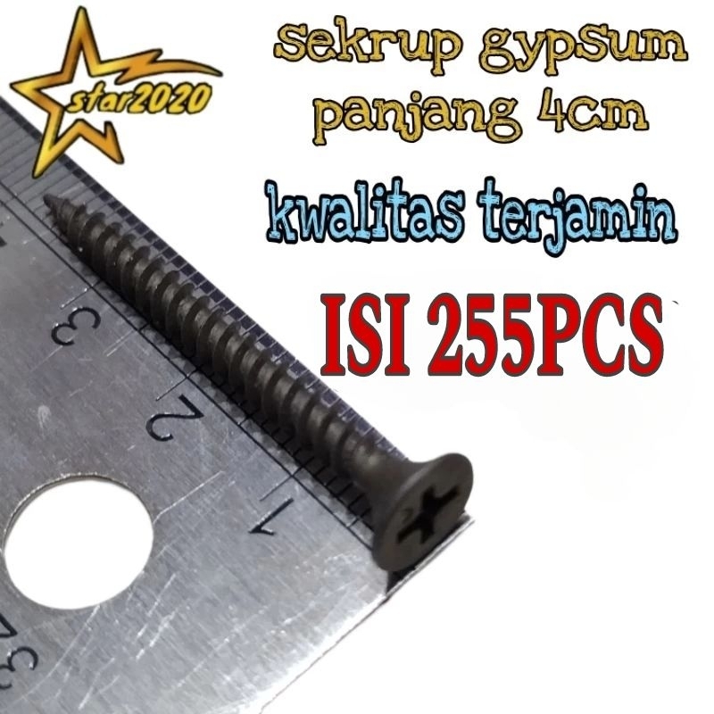 Jual sekrup gypsum 4cm isi 255pcs | Shopee Indonesia