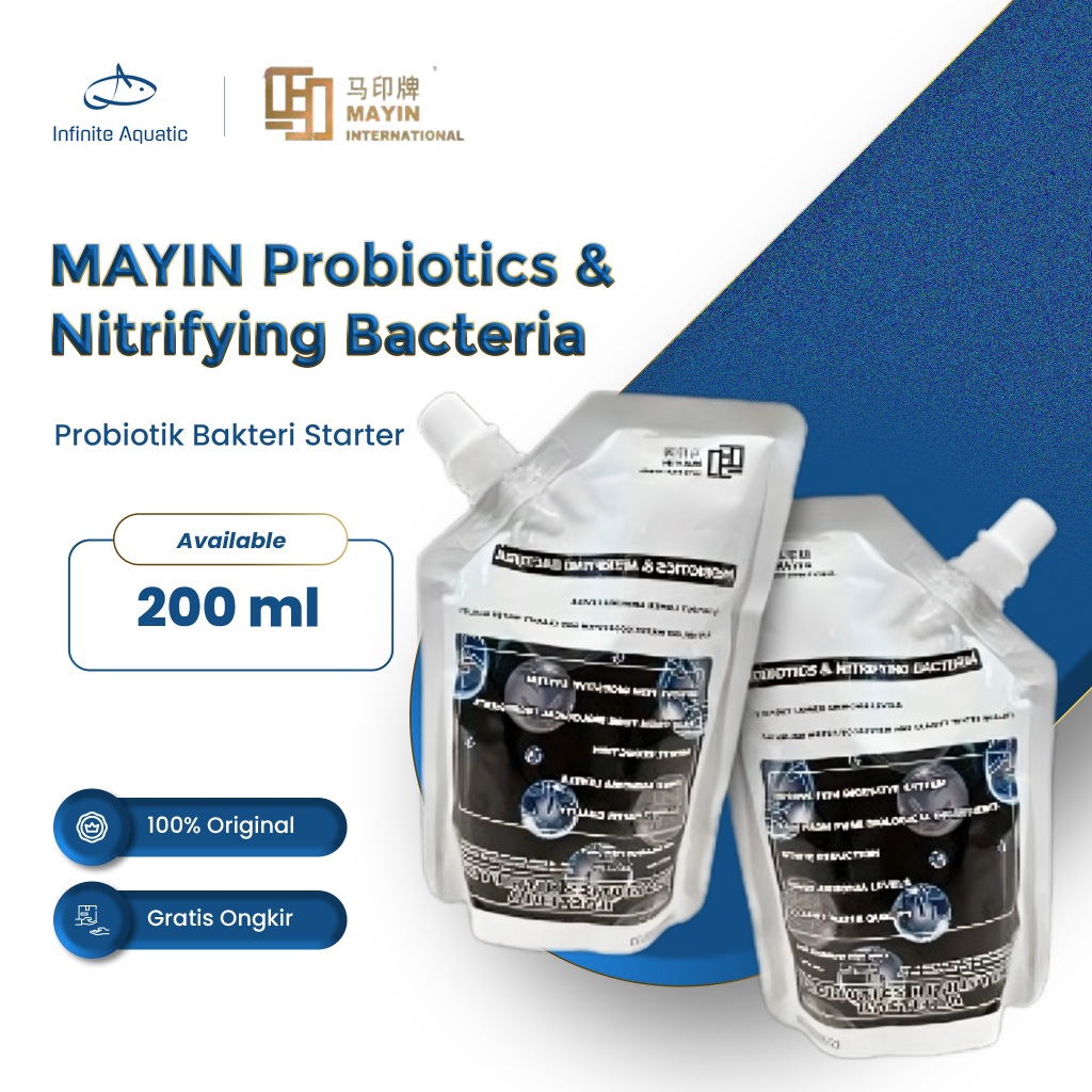 Jual MAYIN Probiotic & Nitrifying Bacteria Probiotik Bakteri Starter 3 ...