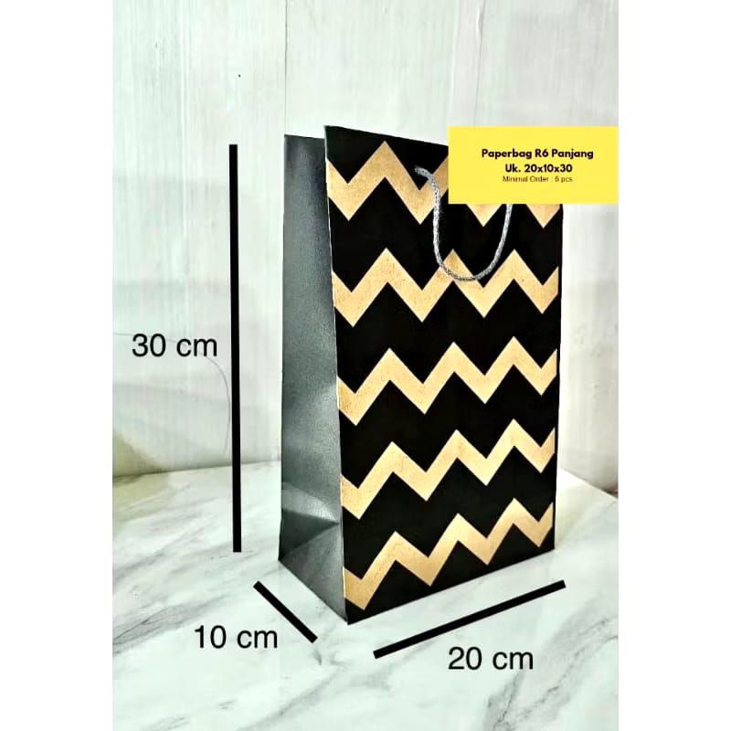 Jual Paperbag motif Zigzag 20x10x30cm Premium / Paper Bag Tas Kado ...