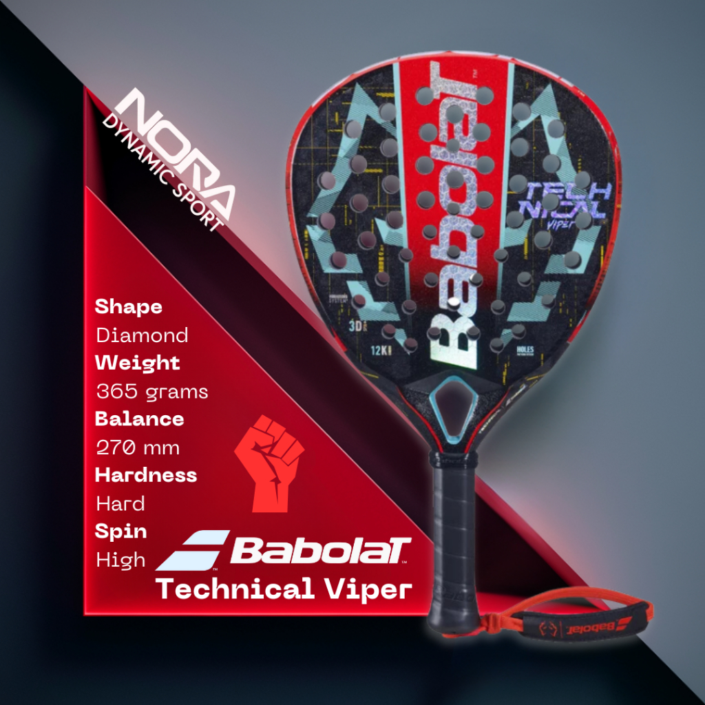 Jual Babolat Technical Viper 2024 Juan Lebron Raket Padel Rackets NORA ...