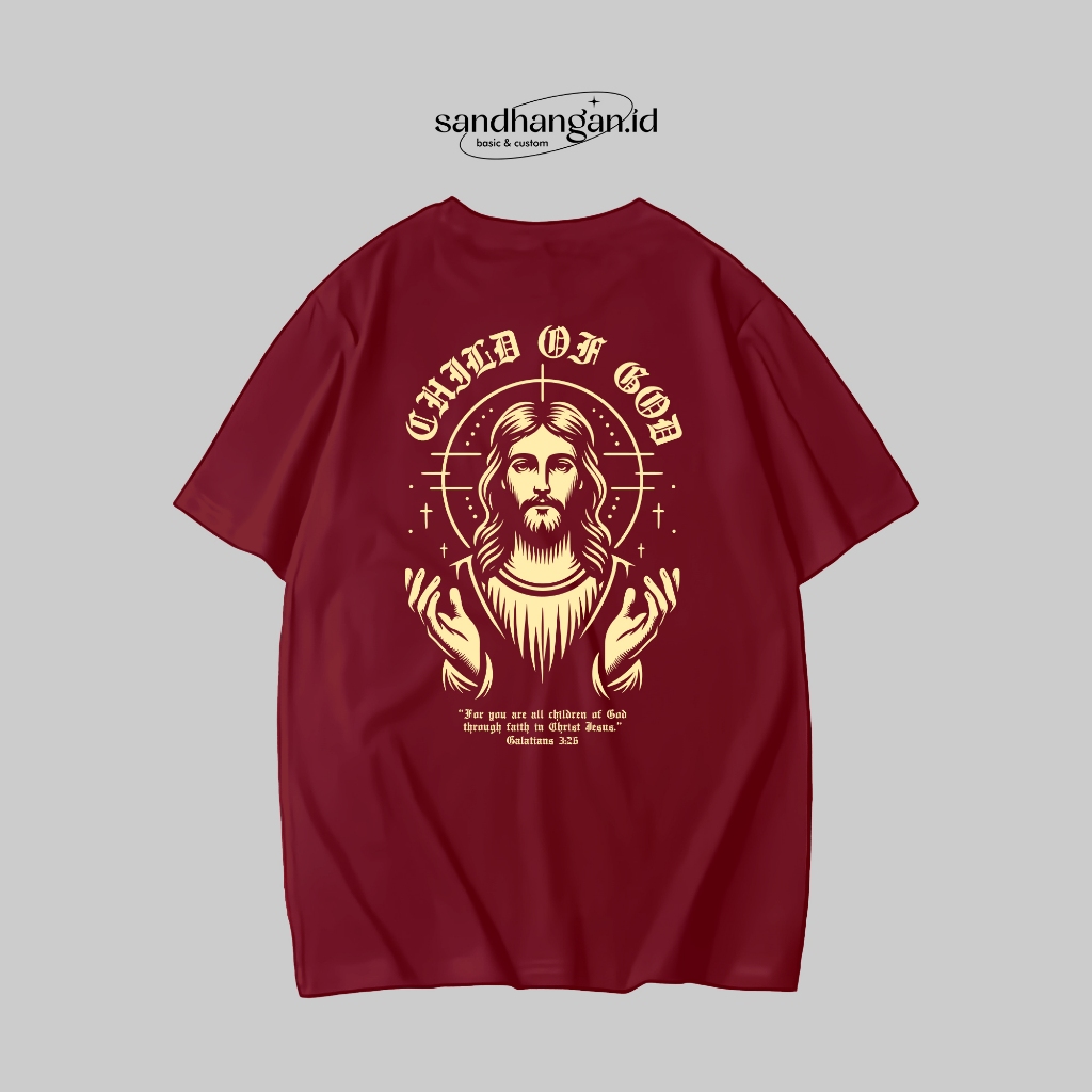 Jual KAOS YESUS ROHANI KRISTEN KATOLIK JESUS CHILD OF GOD DISTRO ...