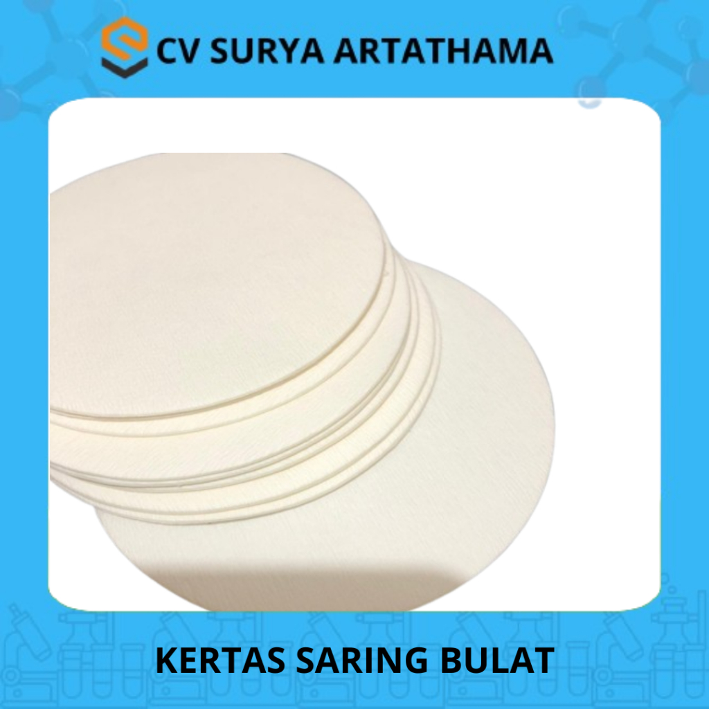 Jual Kertas Saring Bulat Laboratorium 11cm Filter papper | Shopee Indonesia