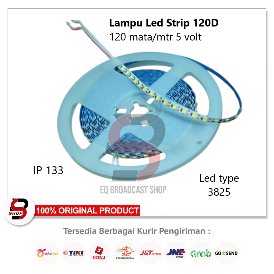 Jual Lampu Led Strip 5 volts 120 mata/mtr Harga per 50 cm | Shopee ...
