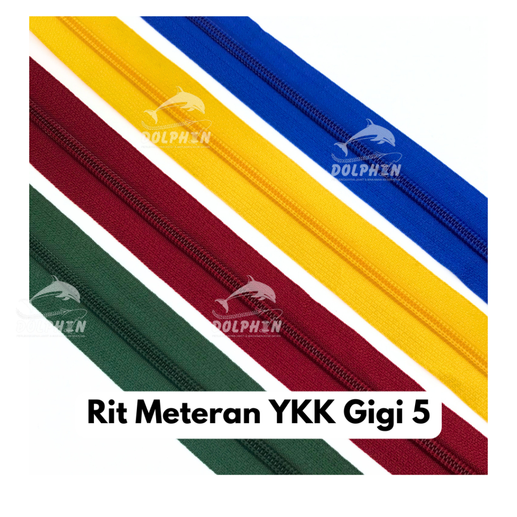 Jual [Meteran] Ritsleting / Rit / Resleting Meteran Merk YKK Nylon Gigi ...