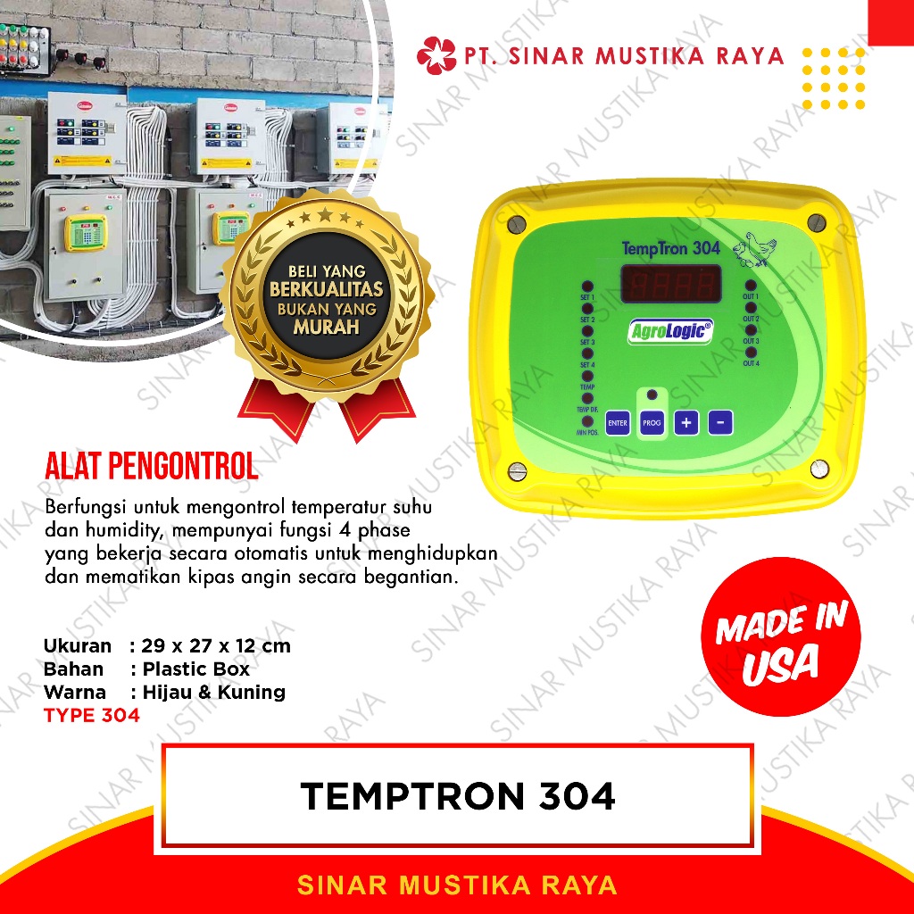 Jual Temptron 304 - Pengatur Suhu Pengontrol Close House Kipas Pemanas ...