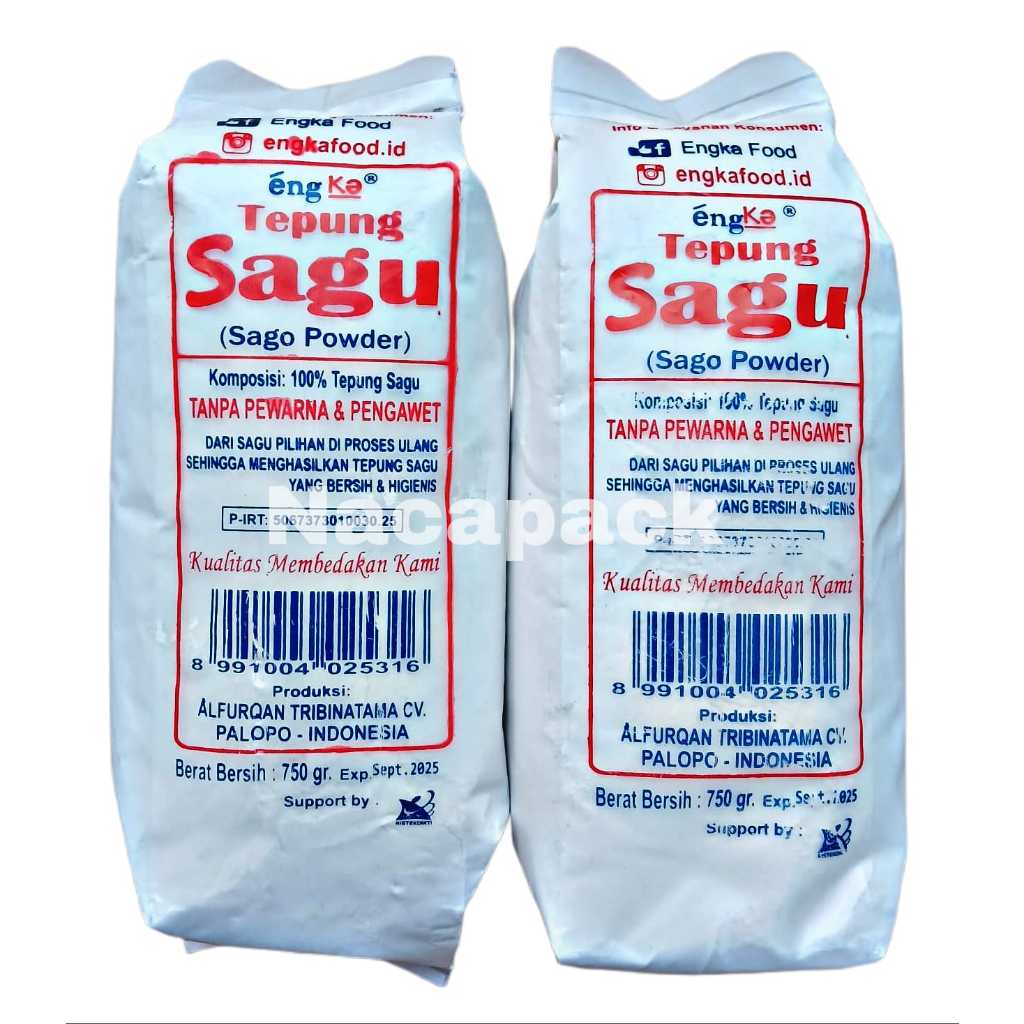 Jual TEPUNG SAGU ENGKA BERAT 750 GRAM | TANPA PEWARNA DAN PENGAWET ...