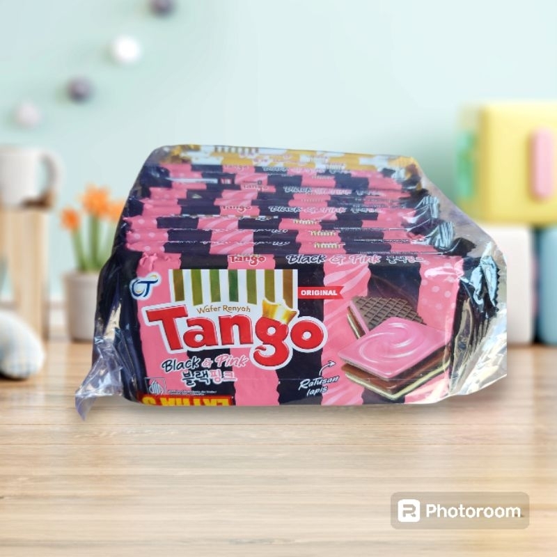 Jual wafer tango edisi black pink satu pack isi 10pcs + 2pcs | Shopee ...