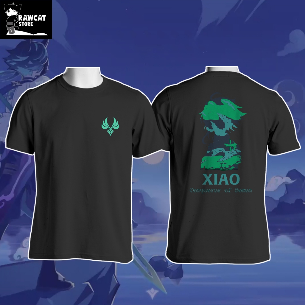 Jual Kaos Genshin Impact Xiao Conqueror of Demon bahan katun | Shopee ...