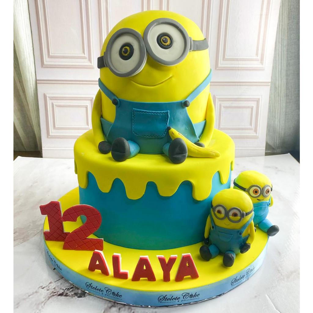Jual Kue Ulang Tahun/Birthday Cake/Kue Ultah Tema Minions/Kue Birthday ...